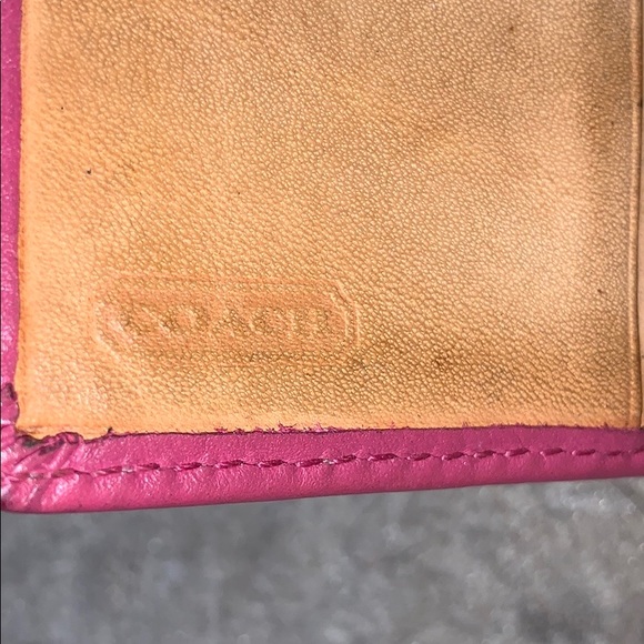 Coach | Bags | Coach Hot Pink Logo Small Wallet | Poshmark